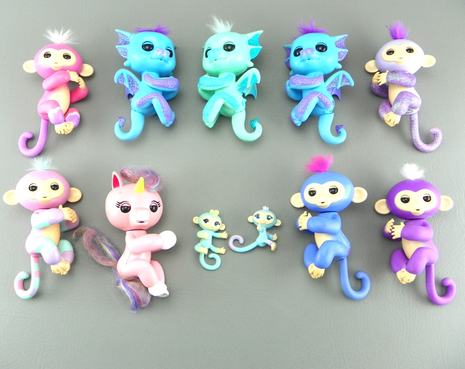 WowWee Interactive Animal Monkey Unicorn Dragon Fingerling Toy Doll ...