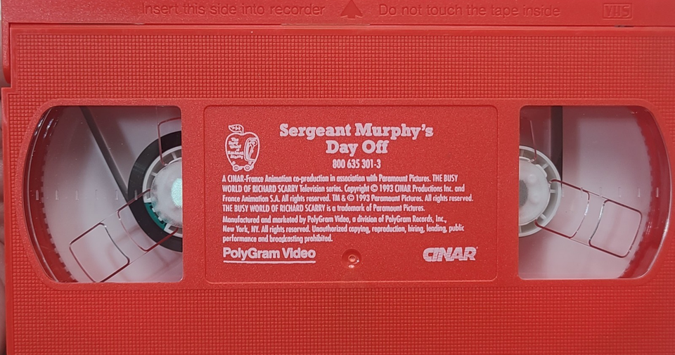 The Busy World Of Richard Scarry Sergeant Murphy's Day Off & 2 Other ...