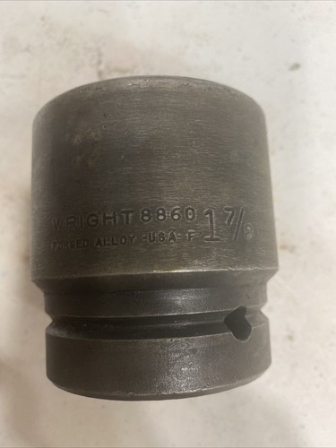 Wright Tools 8860 1-7/8" SAE Heavy Impact Socket 1" Drive 6 Point USA ...