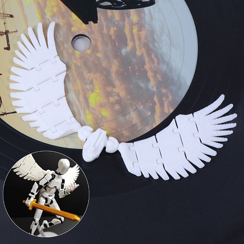 Single Multi-Jointed Movable Robot Angel Wings 3D Lucky Doll Accessorie ...