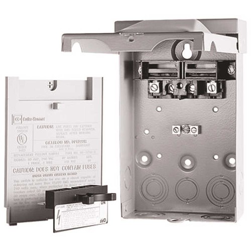 Eaton DPU222R 60 Amp Non-Fuse AC Disconnect RainTight Gray | eBay