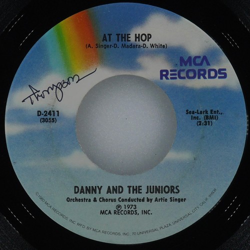 DANNY AND THE JUNIORS At The Hop MCA D-2411 VG 45rpm 7" Rock & Roll | eBay