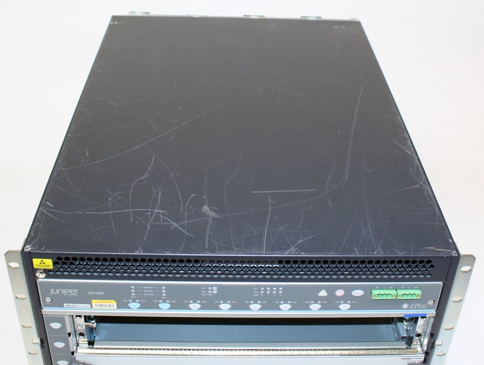 Juniper MX480 Router CHAS-BP3-MX480 w/ Enhanced Midplane, 4x PWR-MX480 ...