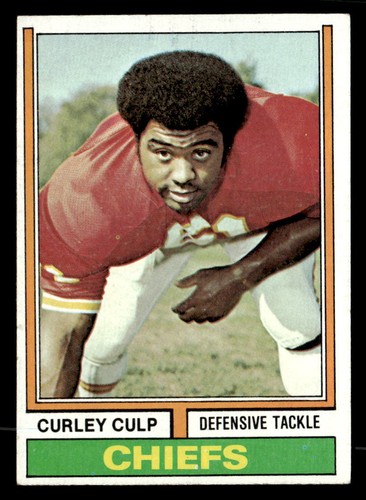Curley Culp 1974 Topps Card #433 Kansas City Chiefs | eBay