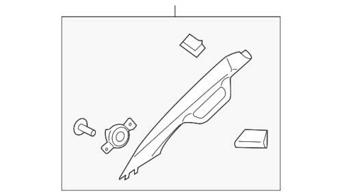 Genuine Ford 2017 F-250 F-350 Super Duty Windshield Pillar Trim FL3Z ...