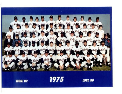 1975 NEW YORK METS 8X10 TEAM PHOTO REPRINT BASEBALL SHEA | eBay