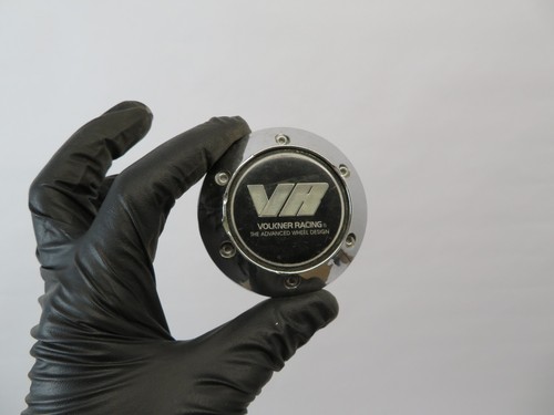 #610Z28 VOLKNER RACING 68 MM CHROME ALLOY WHEEL CENTER COVER HUBCAP HUB ...