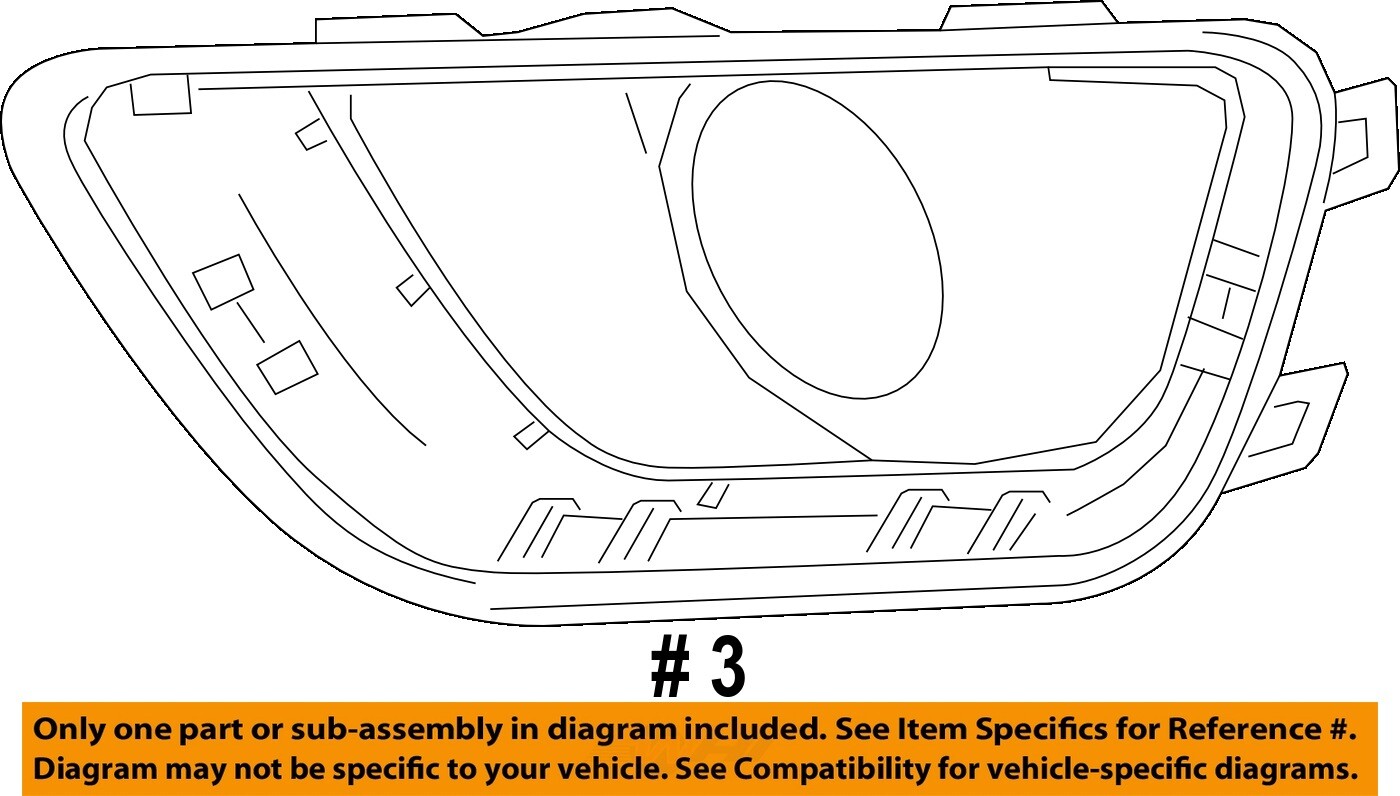 GM OEM 15-20 Colorado Front Lamps Fog Lamps-Trim Bezel 22891700 | eBay