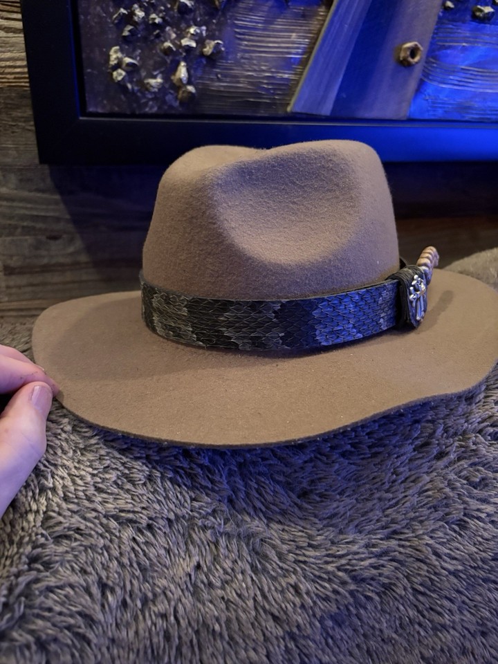 Timber Rattlesnake Cowboy Hat Band 1 1/8” Wide. | eBay