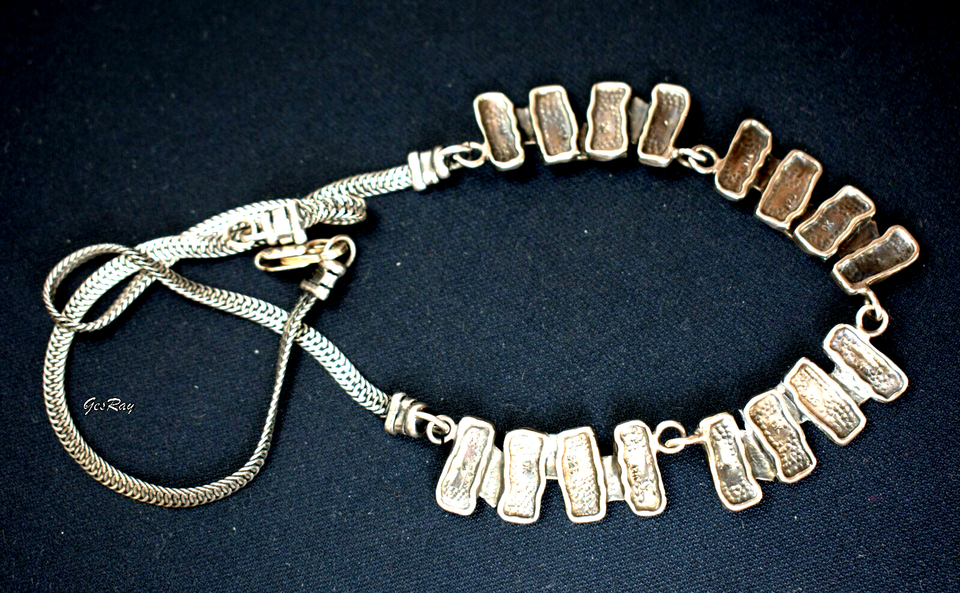 DK 14K 925 Sterling Silver Opal Collar Necklace DK Contemporary ...