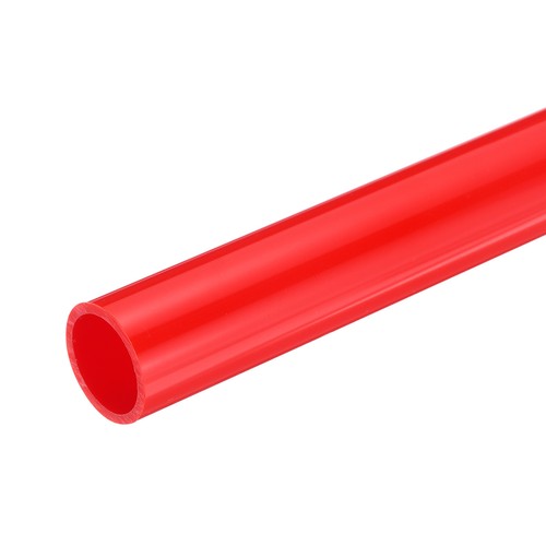 PVC Rigid Round Pipe 21mm ID 25mm OD 0.35m Red High Impact 639664009281 ...