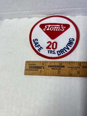 Vintage Tom’s Peanuts Cloth Patch Safe 20 YR. Driver | eBay