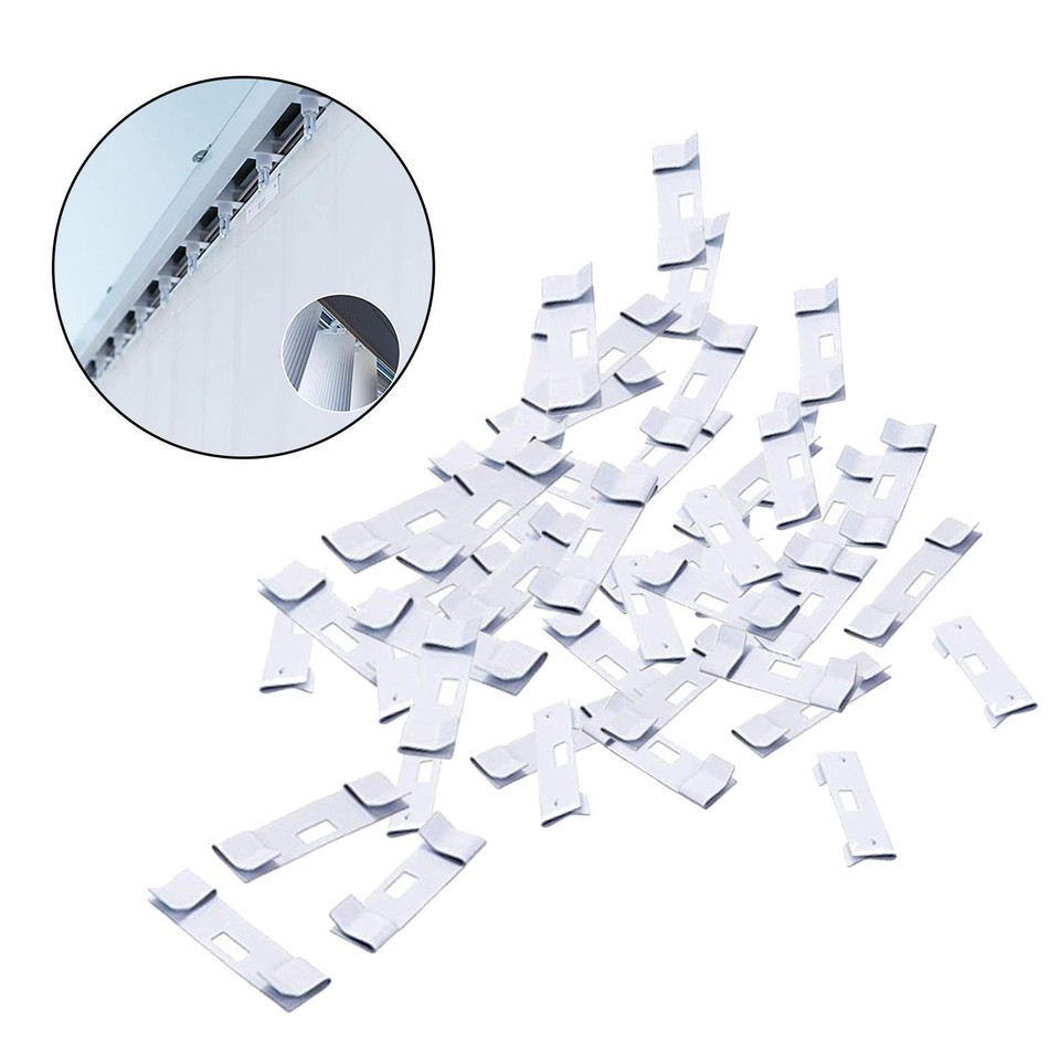 12 Pack Vertical Blind Vane Saver Curved Metal Repair Clips Fix Broken ...