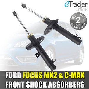 For Ford Focus MK2 Front Shock Absorbers x 2 2005-2012 Pair Shockers ...