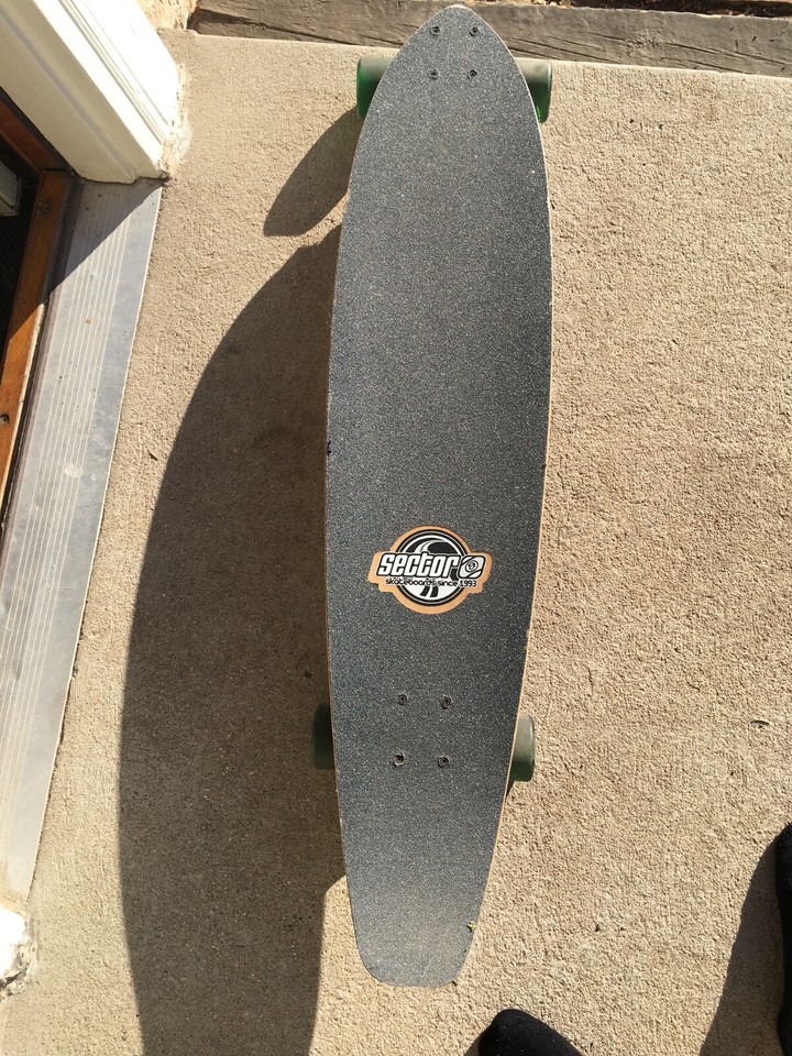 Sector Nine Longboard Skateboard 31" x 9" Blue Surfer Wave Design See ...