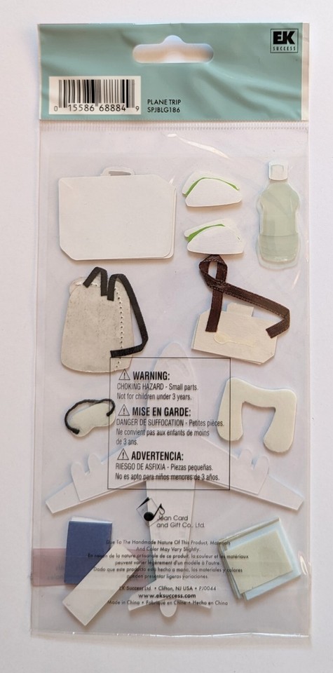 Jolee's Plane Trip Airplane Travel Vacation Scrapbooking Stickers | eBay