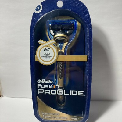 Gillette Fusion ProGlide Manual Razor Handle + 2 Cartridges Sealed ...