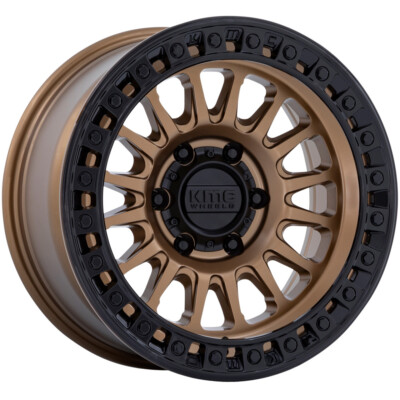 (1) 20x9 +18 KMC KM552 IMS 6x135 Matte Bronze W/ Gloss Black Lip Wheel ...