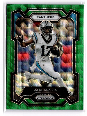 2023 Panini Prizm DJ Chark Jr. #41 Green Wave Carolina Panthers | eBay