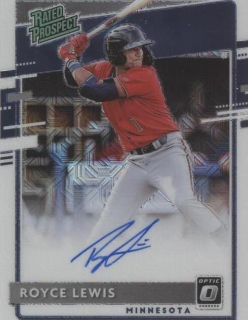 2020 Panini Donruss Optic - Rated Prospects Signatures Royce Lewis #RPS ...