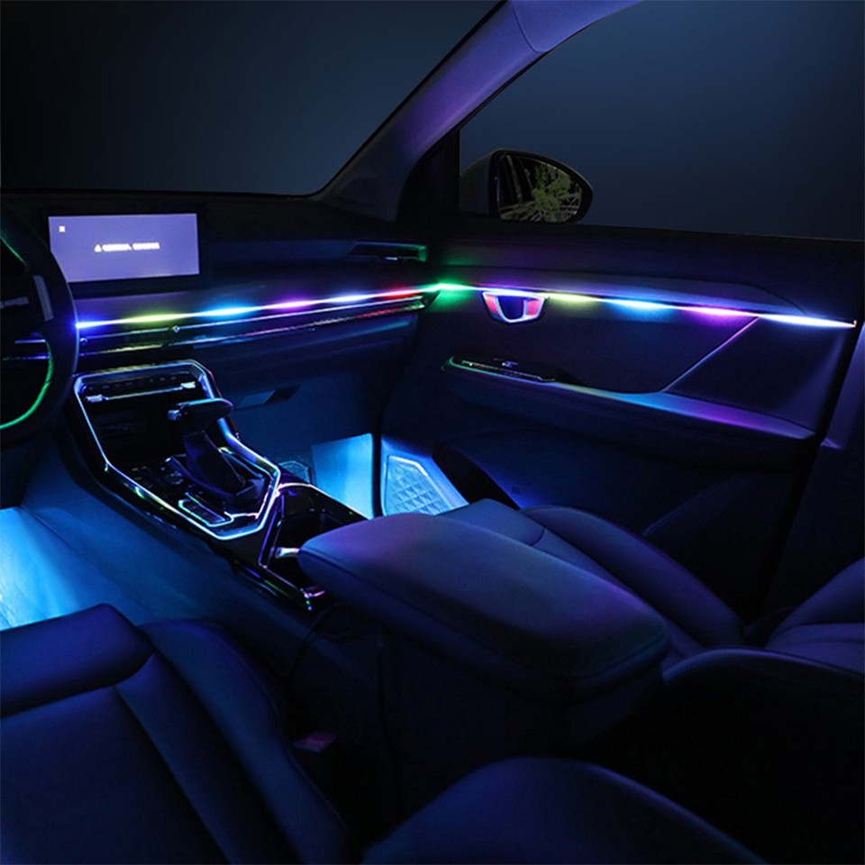 RGB Symphony Car Interior Atmosphere LED Acrylic Guide Fiber Optic ...