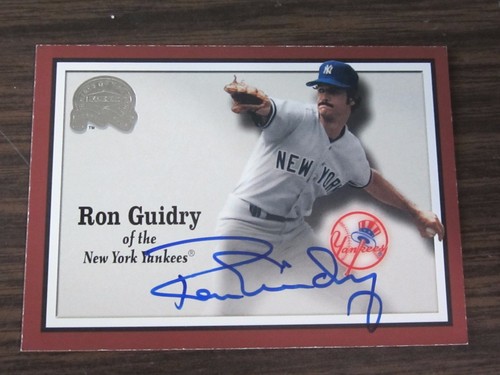 2000 Greats of the Game # 43 Ron Guidry Autograph Card New York Yankees ...