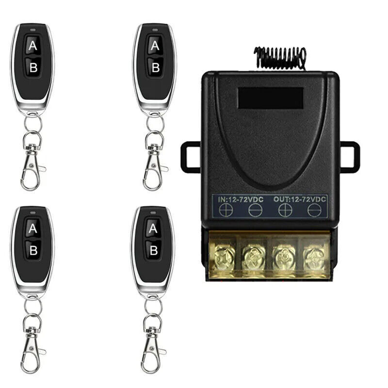 Universal 433Mhz Remote Control Wireless Switch DC 12V 24V 72V 30A ...