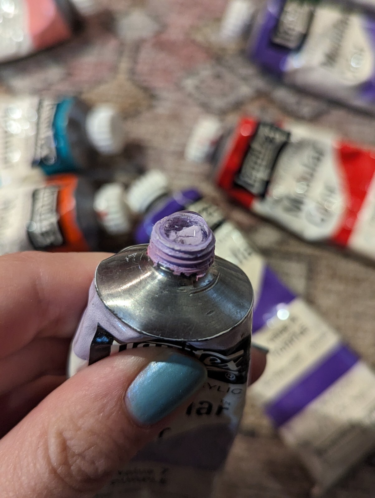 Vintage Liquidtex Modular Colors Acrylic Paint Tube MCM Artist Prop Lot ...