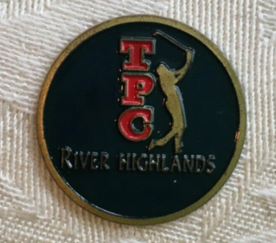 Rare TPC River Highlands flat 1” coin golf marker | eBay
