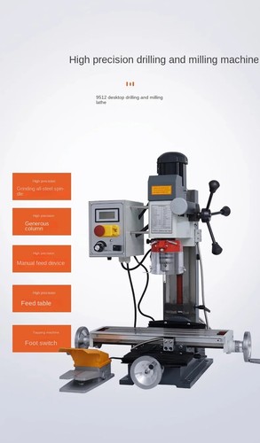 Milling Machine Multifunctional Home Drilling and Milling Machine 1100W ...