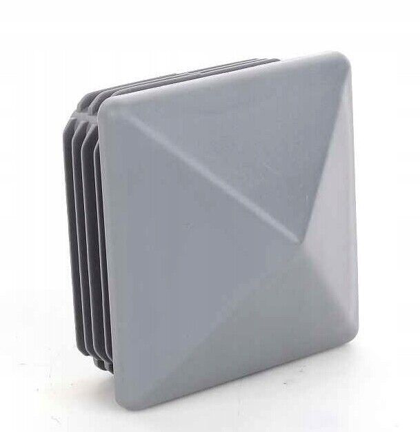 10x Post Caps Pyramid 25x25 mm Square Grey Cap Plastic Lid | eBay
