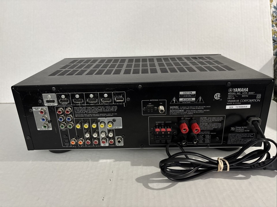 Yamaha HTR-3067 5.1 Channel 4K Ultra HD AV Receiver - No Remote Tested ...