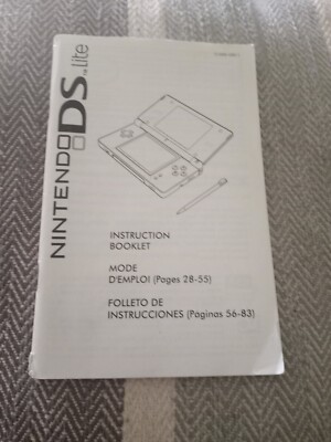 Nintendo DS Lite Manual instruction Booklet | eBay