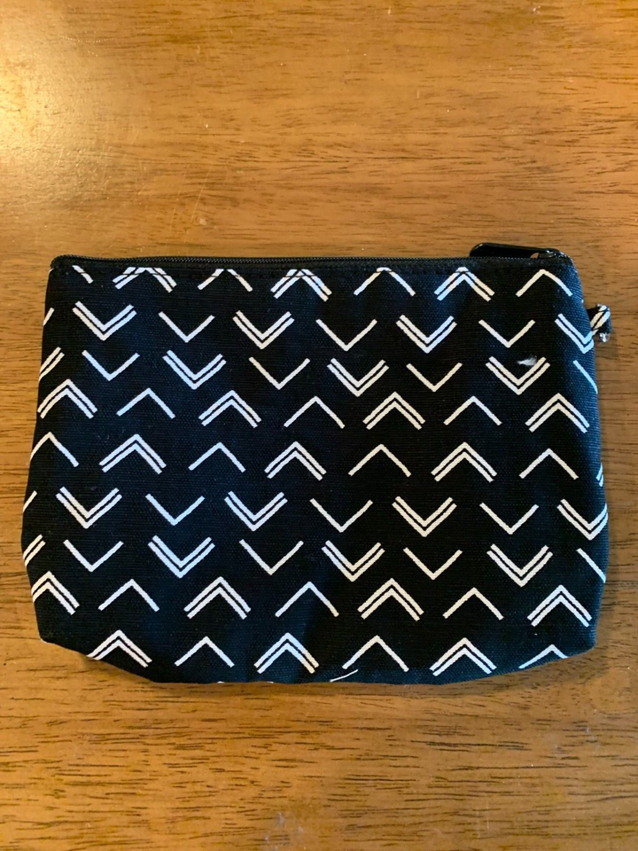 Thirty One Mini Zipper Organizing Pouch Tip Top Chevron Striped | eBay