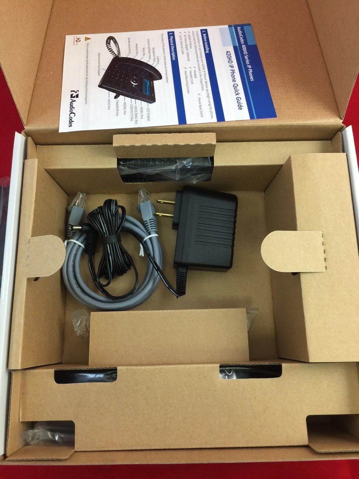 AudioCodes 420HD IP Phone - NEW | eBay