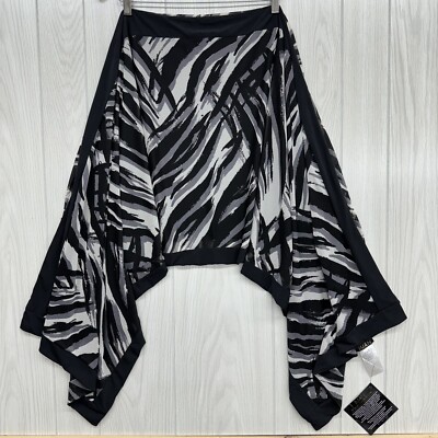 Iman Global Chic Gray Black Scarf Shawl Wrap 72X22 inches New With Tag ...