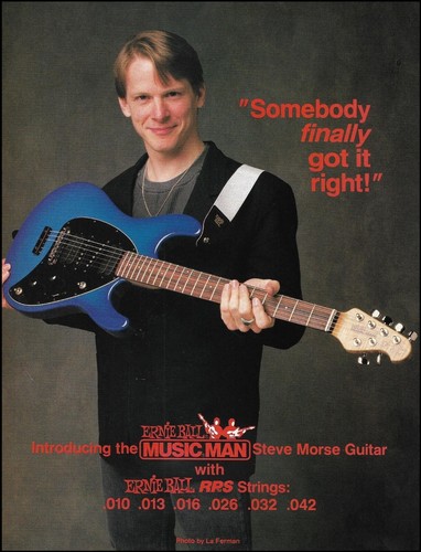 Steve Morse Signature Ernie Ball Music Man guitar 1988 advertisement 8 ...