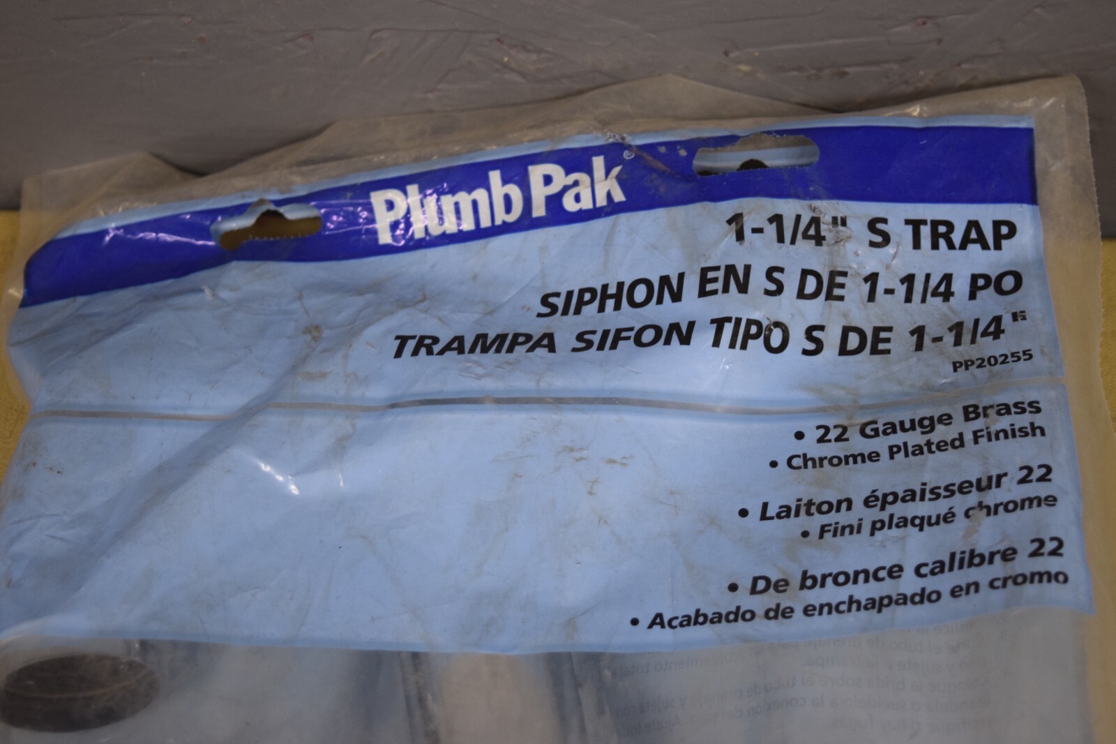 Plumb Pak PP20255 Chrome Metal 1 1/4" Sink Drain S-trap Kit 6144646 for ...