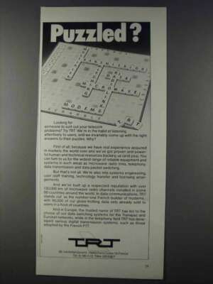 1980 TRT Telecommunications Ad - Puzzled? | eBay