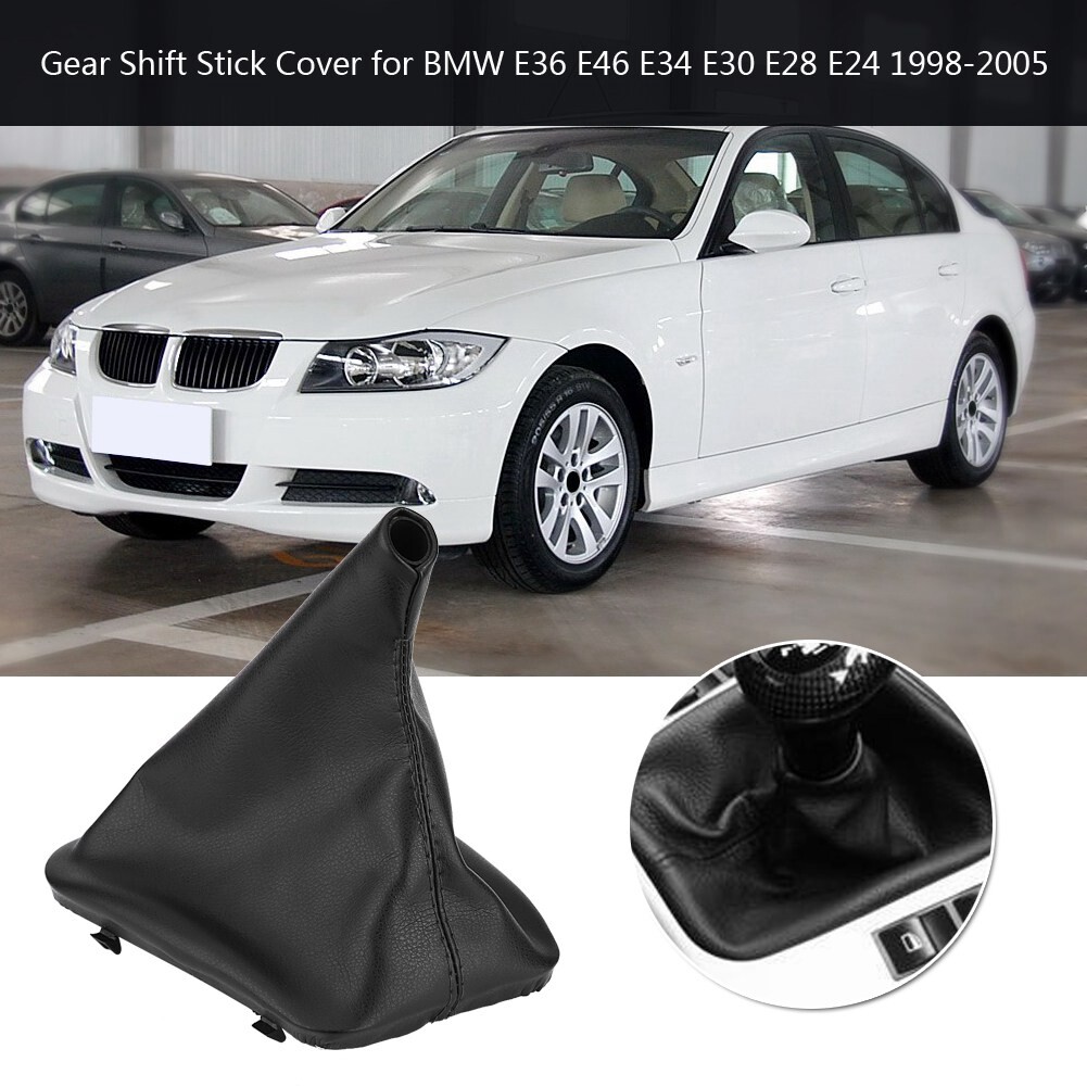 Hot Car Gear Shift Stick Gaiter Boot Dust Cover For E36 E34 E28 E24 ...