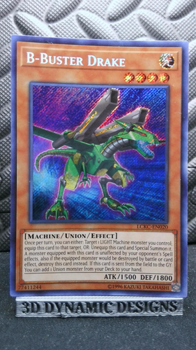 | Yugioh B-Buster Drake LCKC-EN020 Secret Rare Legendary Kaiba NM 🔥 ...