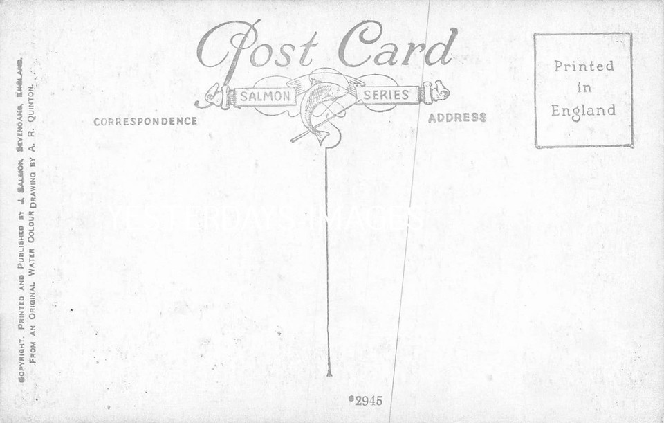 Clovelly from the Beach Devon 2945 A R Quinton Salmon Postcard (B205 ...