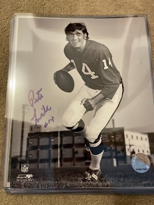 Signed 8x10 PETE LISKE Philadelphia Eagles Autographed photo Rare Shot ...