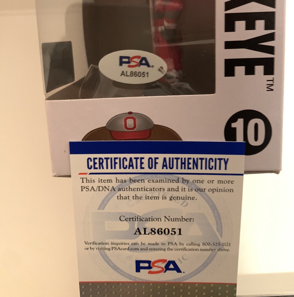 Brice Sensabaugh Signed Brutus Buckeye Funko PSA/DNA Ohio State ...