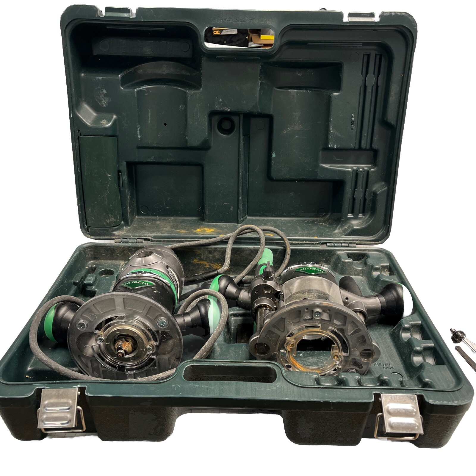 Hitachi M12VC Variable Speed Fixed Base Router w/ Plunge Base & Hard ...