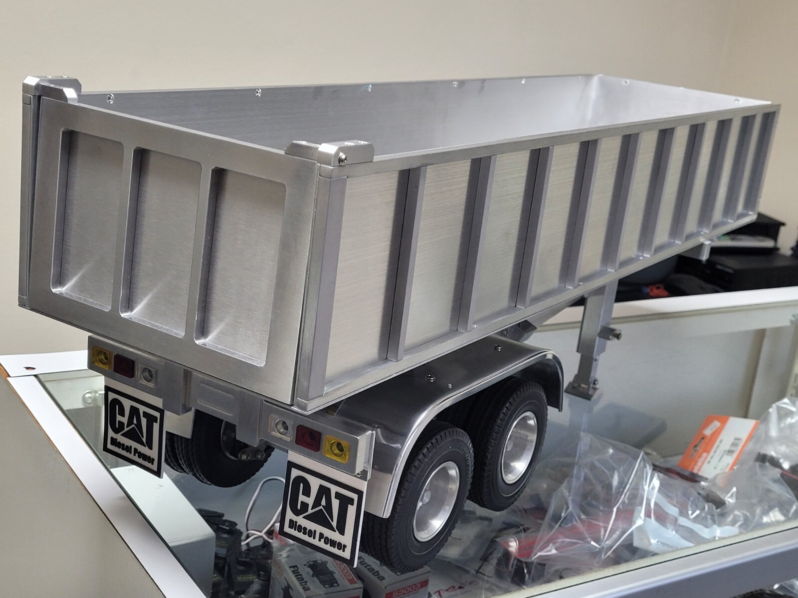 Custom Toy Aluminum Dump Tipper Bed Trailer Tamiya R/C 1/14 King Grand ...