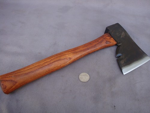 Vintage Plumb Hewing Hatchet Axe - Permabond Red Handle Razor Sharp | eBay