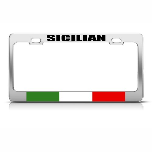 License Plate Frame Sicilian Italian Italy Sicily Country Car ...