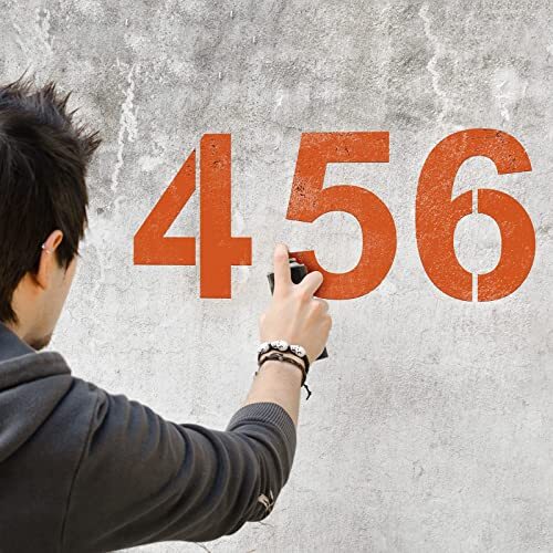 18 Inch Large Number Stencils Reusable Number Painting Stencil Plastic ...