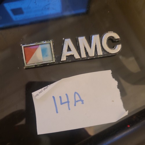 VINTAGE AMC PLASTIC STICK ON EMBLEM ...AMERICAN MOTORS | eBay